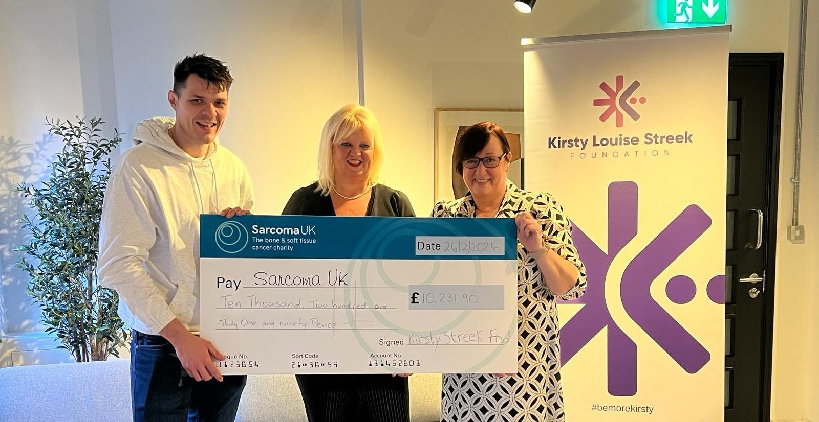 Foundation donates £10K to Sarcoma UK | Sarcoma UK